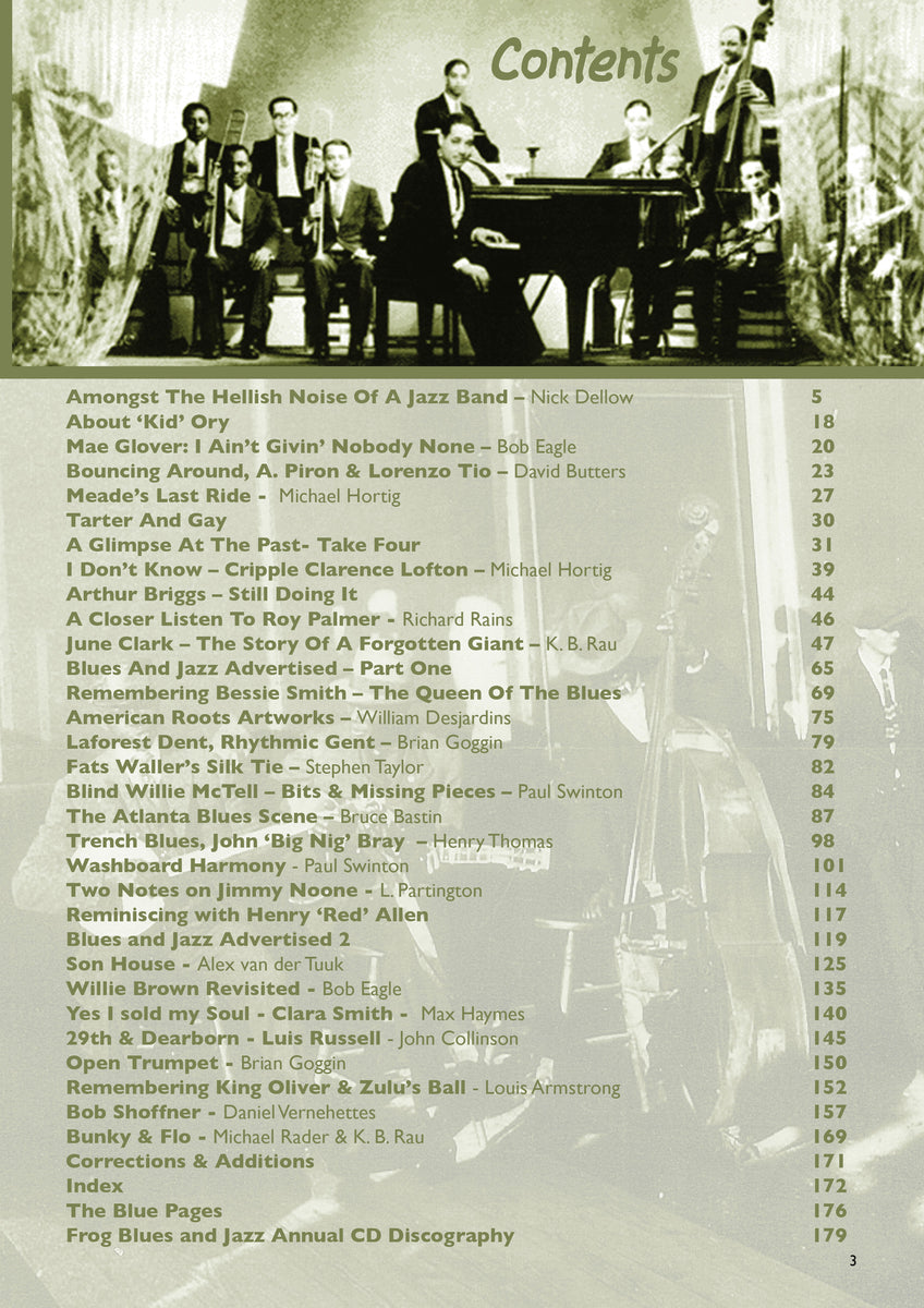 The Frog Blues & Jazz Annual No 4: Musicians, Records, Music of the 78 ...